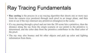 Rendering Algorithms.pptx | 3-D Graphics | Computer Software and Applications