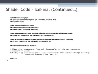 Rendering realistic Ice objects | PPT