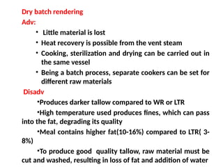 DRY AND WET RENDERING - DIFFERENT METHODS OF RENDERING | PPTX