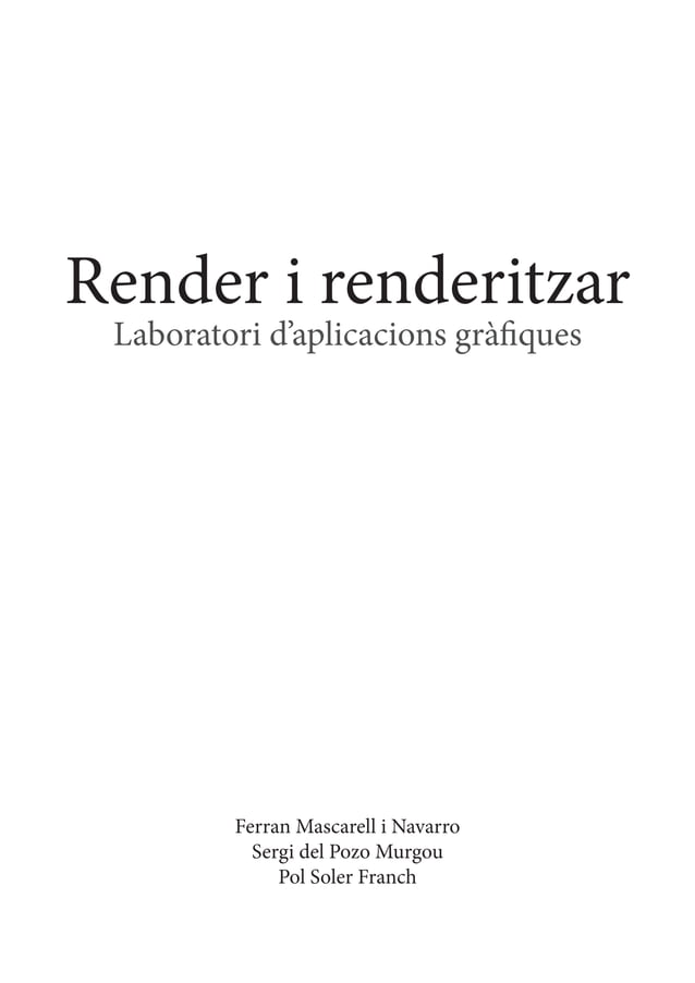Render i renderitzar | PDF