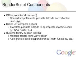 Android RenderScript on LLVM | PPT