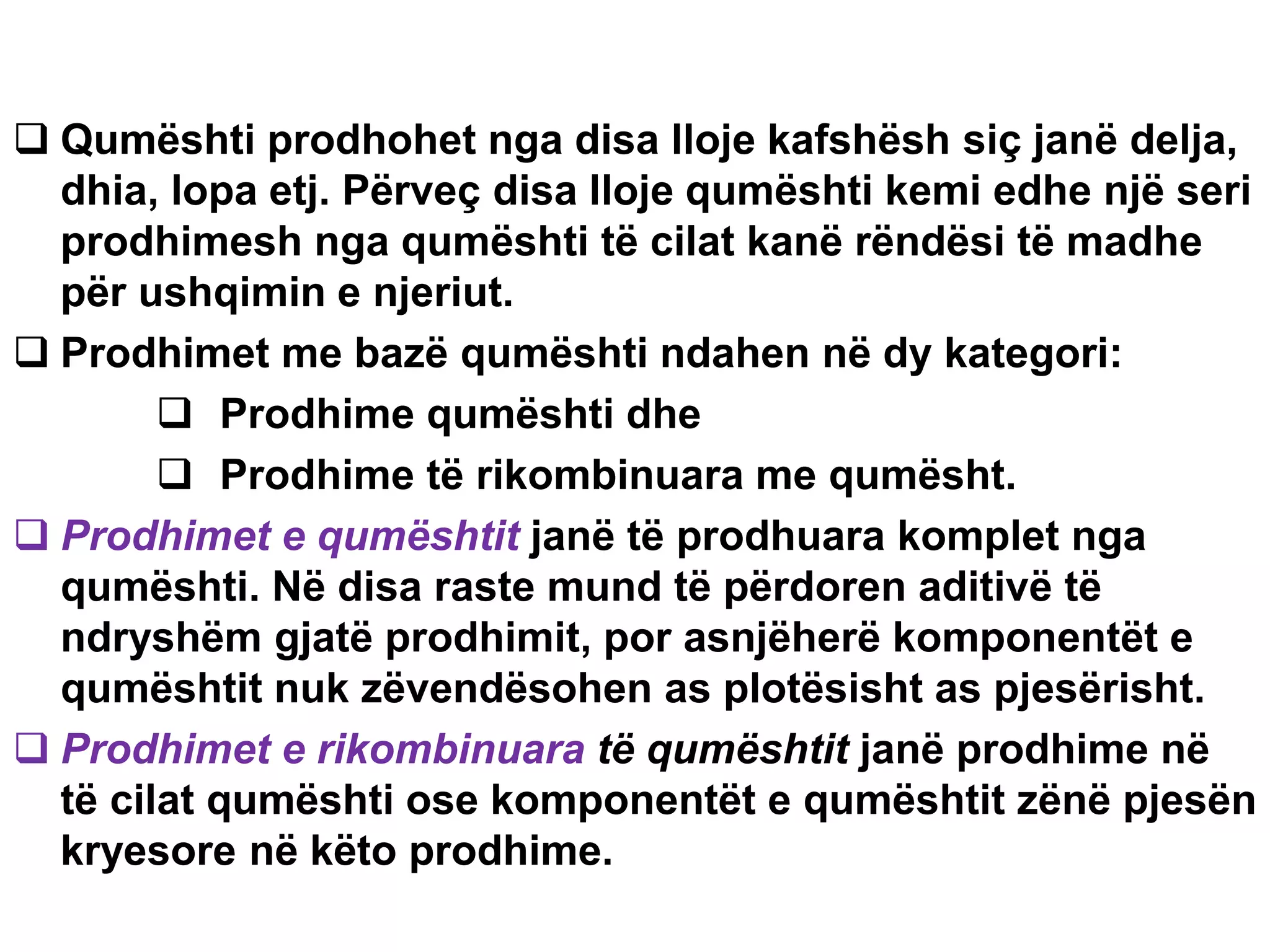 Rendesia e qumeshtit shpresa devaja | PPT