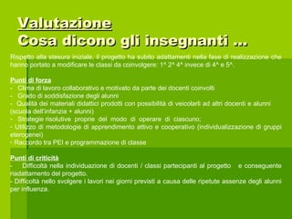 Rendicontazione progetto i bambini insegnano ai bambini | PPT