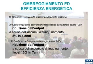 Il rendimento dei pannelli fotovoltaici | PPT