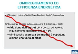 Il rendimento dei pannelli fotovoltaici | PPT