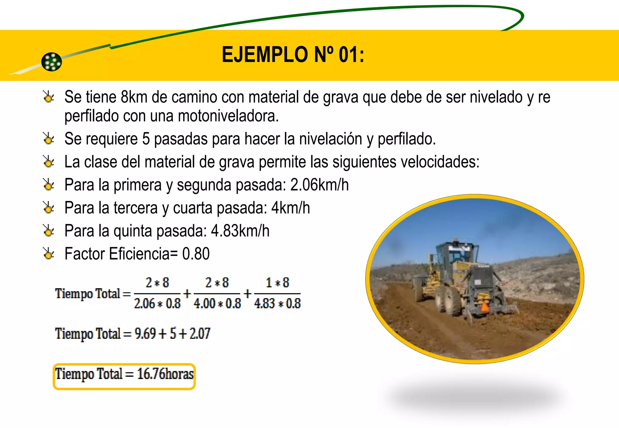 Rendimiento de maquinarias | PDF