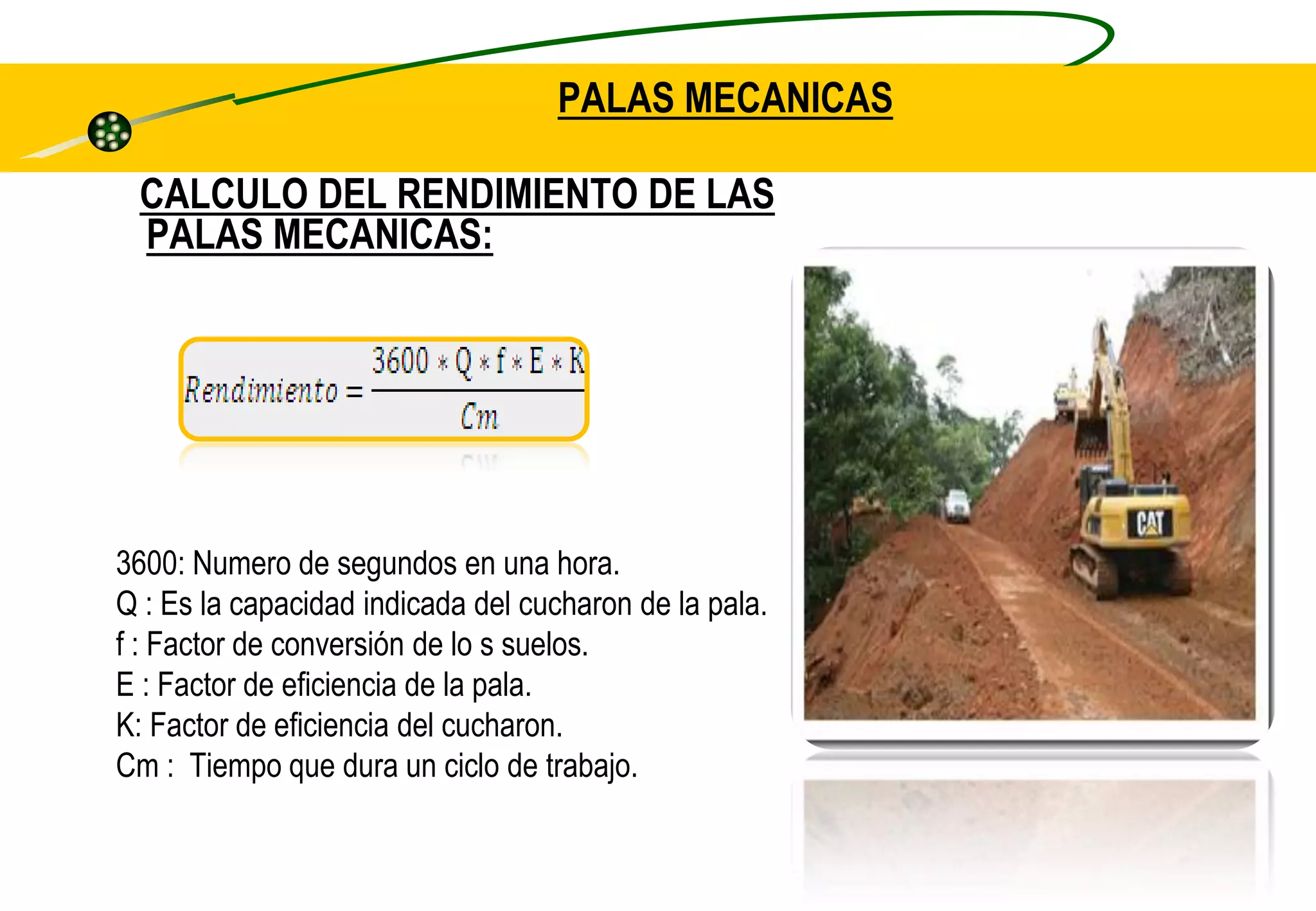 Rendimiento de maquinarias | PDF