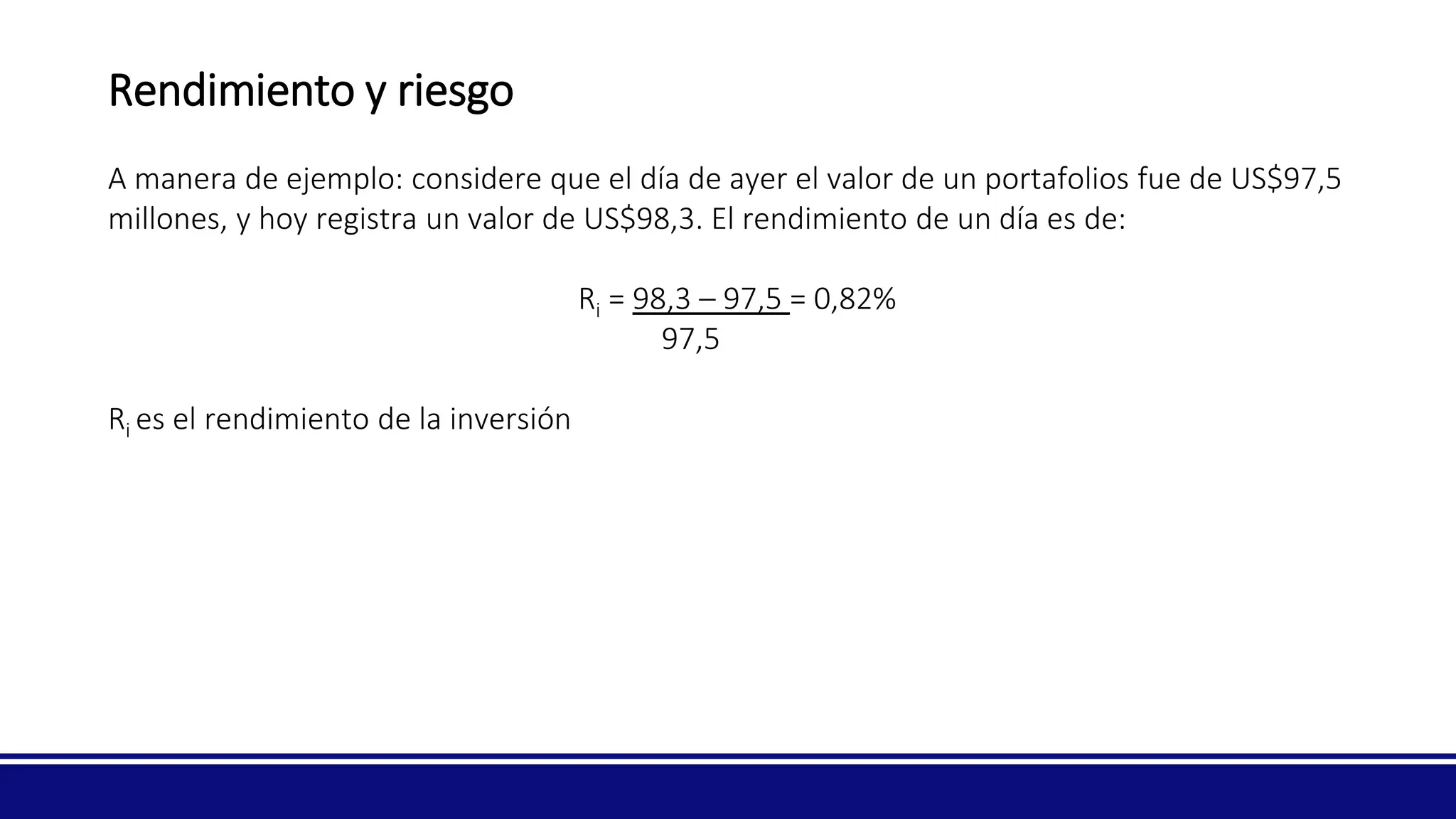 Cálculo de portafolio, Rendimiento y riesgo.pptx
