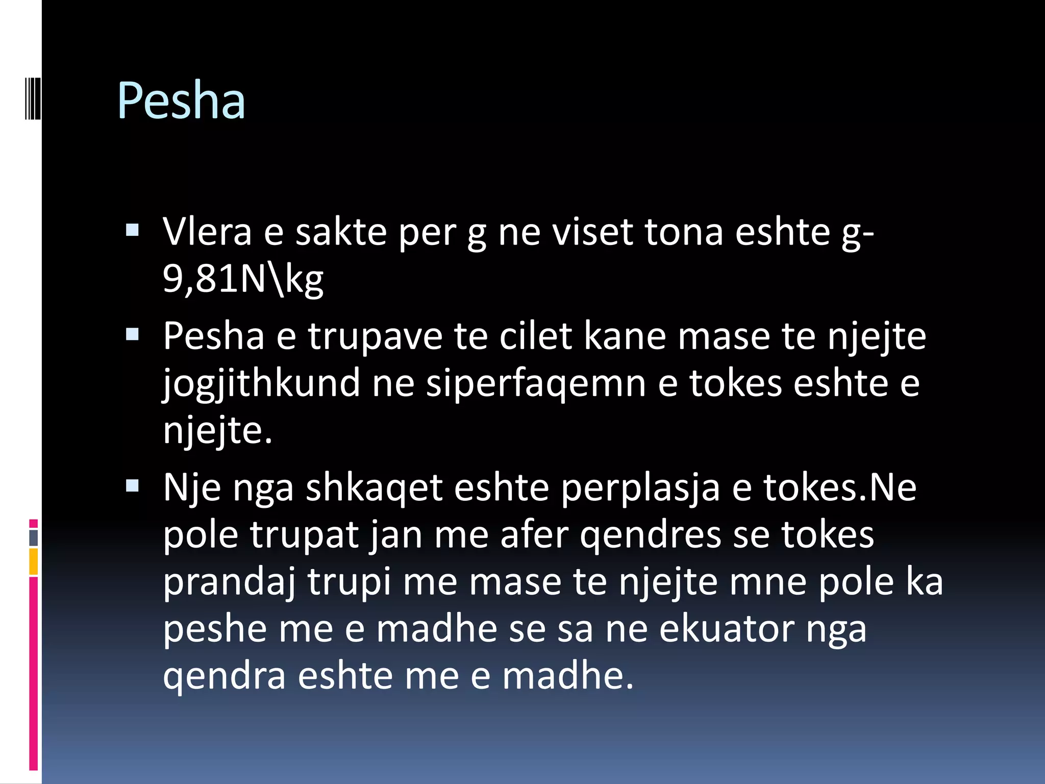 Rendimi tokesor dhe pesha | PPT