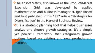 RENE-ANSOFF-MATRIX-CAPITAL-STRUCTURE.pptx