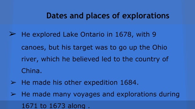 Rene-Robert Cavelier, Sieur De Lasalle | PPT