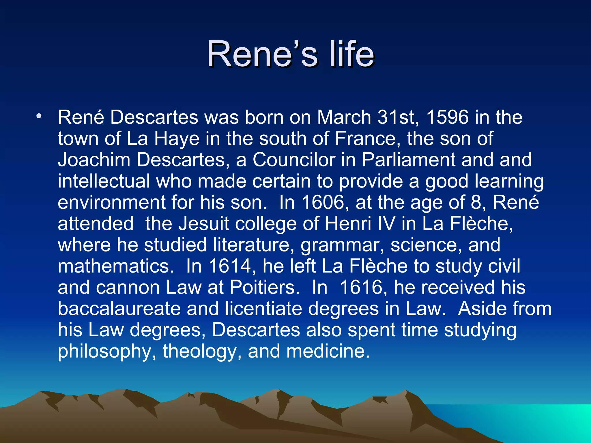 Rene descartes | PPT
