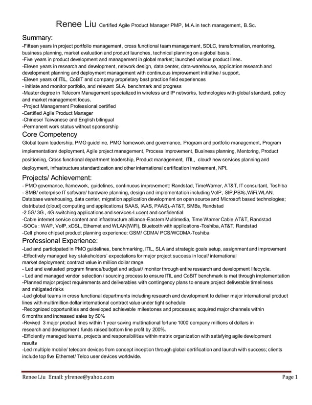 Renee 2020 resume ch dc | PDF