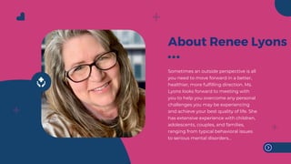 Renee Lyons | Insight therapy solutions - 2024 | PDF