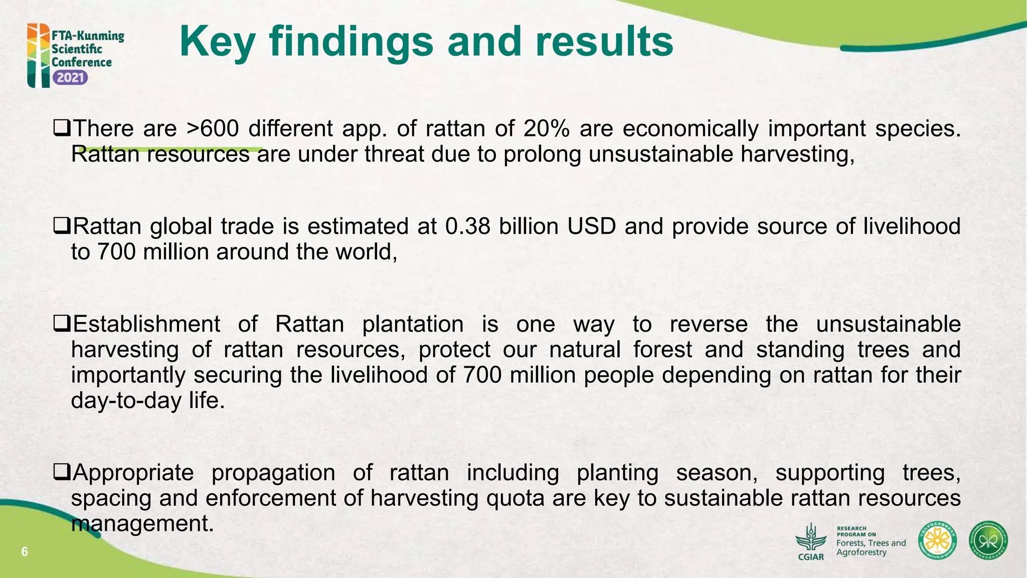 Establishment of Rattan Plantations | PPTX