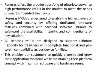 Renesas microcontroller and advanced controller.pptx