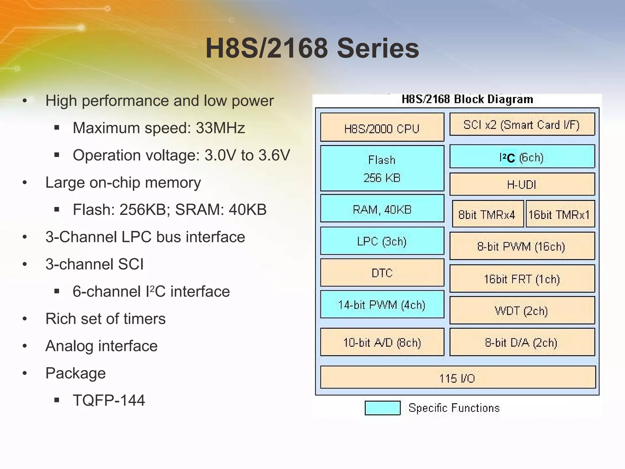 H8S Microcontroller Family Overview | PPT