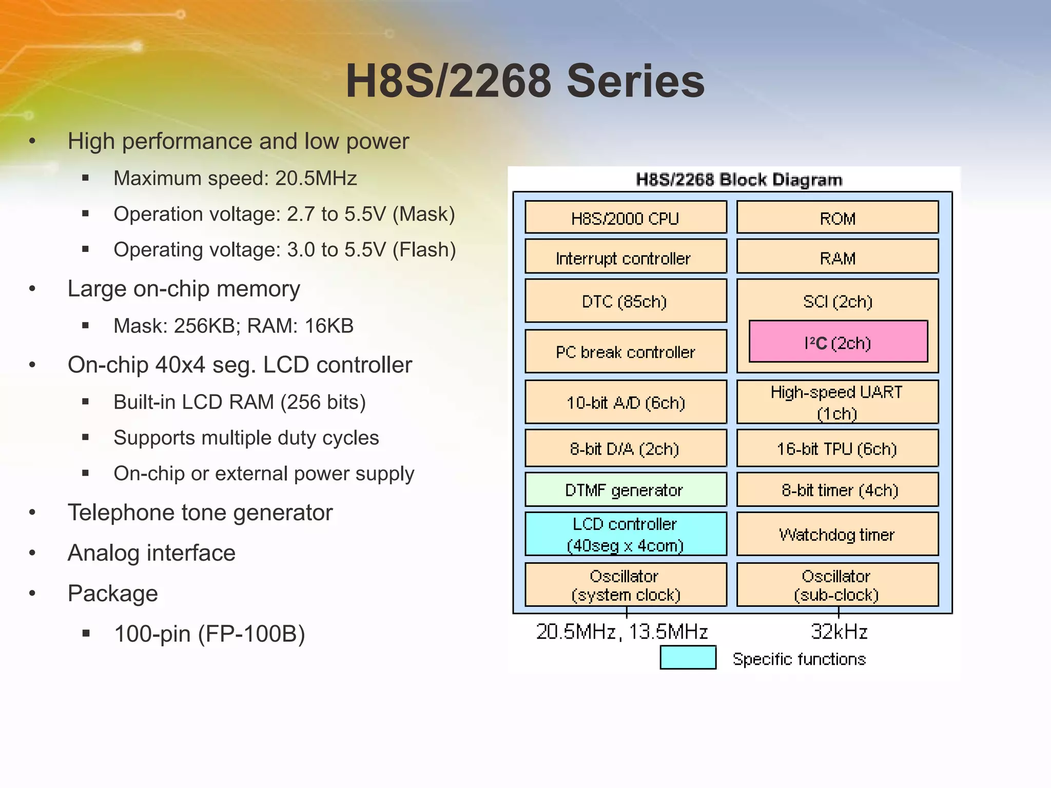 H8S Microcontroller Family Overview | PPT