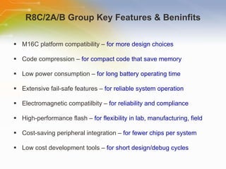 Getting to Know the R8C/2A, 2B Group MCUs | PPT | Operating Systems ...