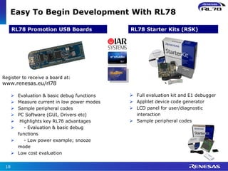 Renesas RL78 The True Low Power Microcontroller Platform | PDF