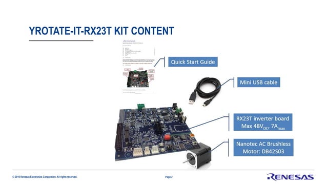 Renesas RX23T Inverter Kit - Deep dive | PPTX