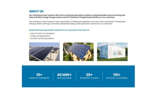 Renesys power systems solar pv installation | PPTX