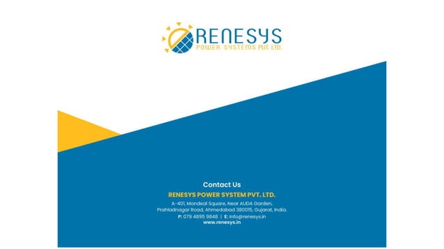 Renesys power systems solar pv installation | PPTX