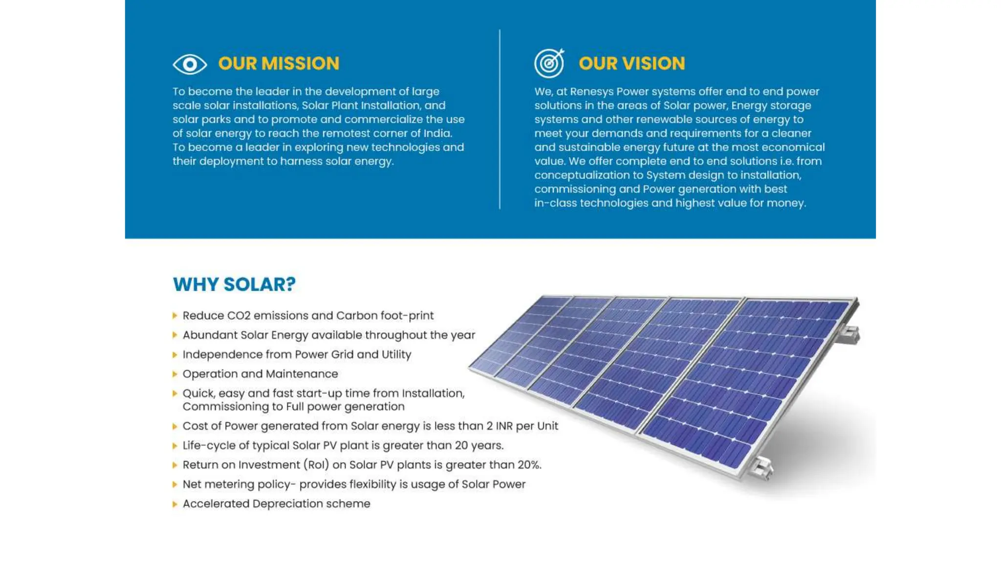 Leading Solar EPC Services in Gujarat by Renesys Power Systems | PPTX