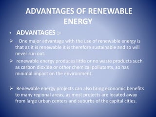 Renevable energy sources nilesh | PPTX | Gas and Electric | Home Utilities