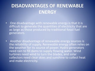 Renevable energy sources nilesh | PPTX