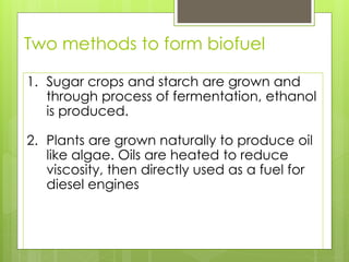 Biofuels | PPTX | Power and Energy Industry | Industries