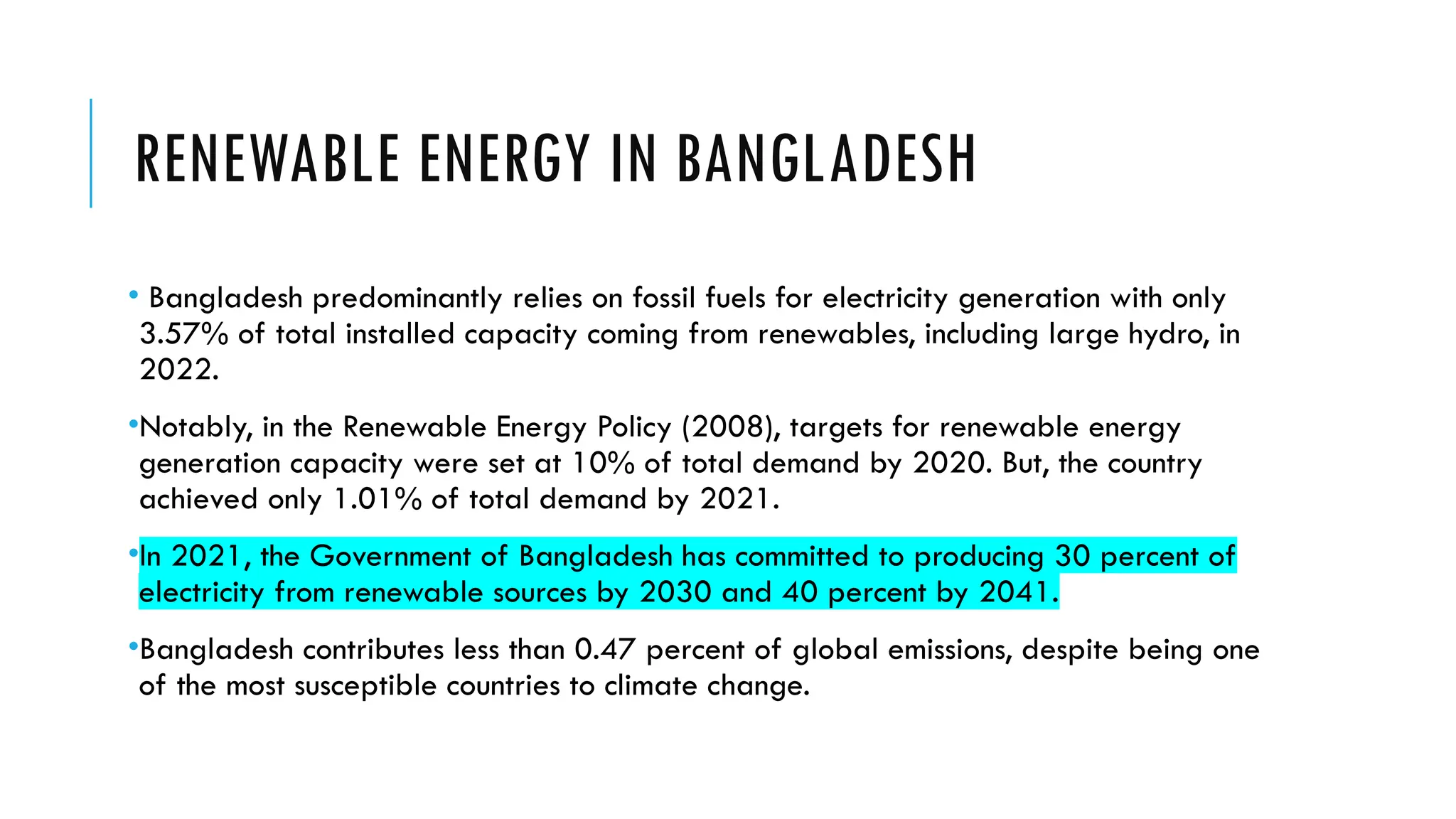 Renewable energy and Bangladesh. Natural resources law | PPTX