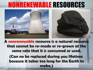 Renewable and non renewable | PPT