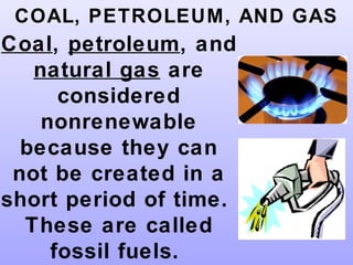 Renewable and non renewable resources | PPT