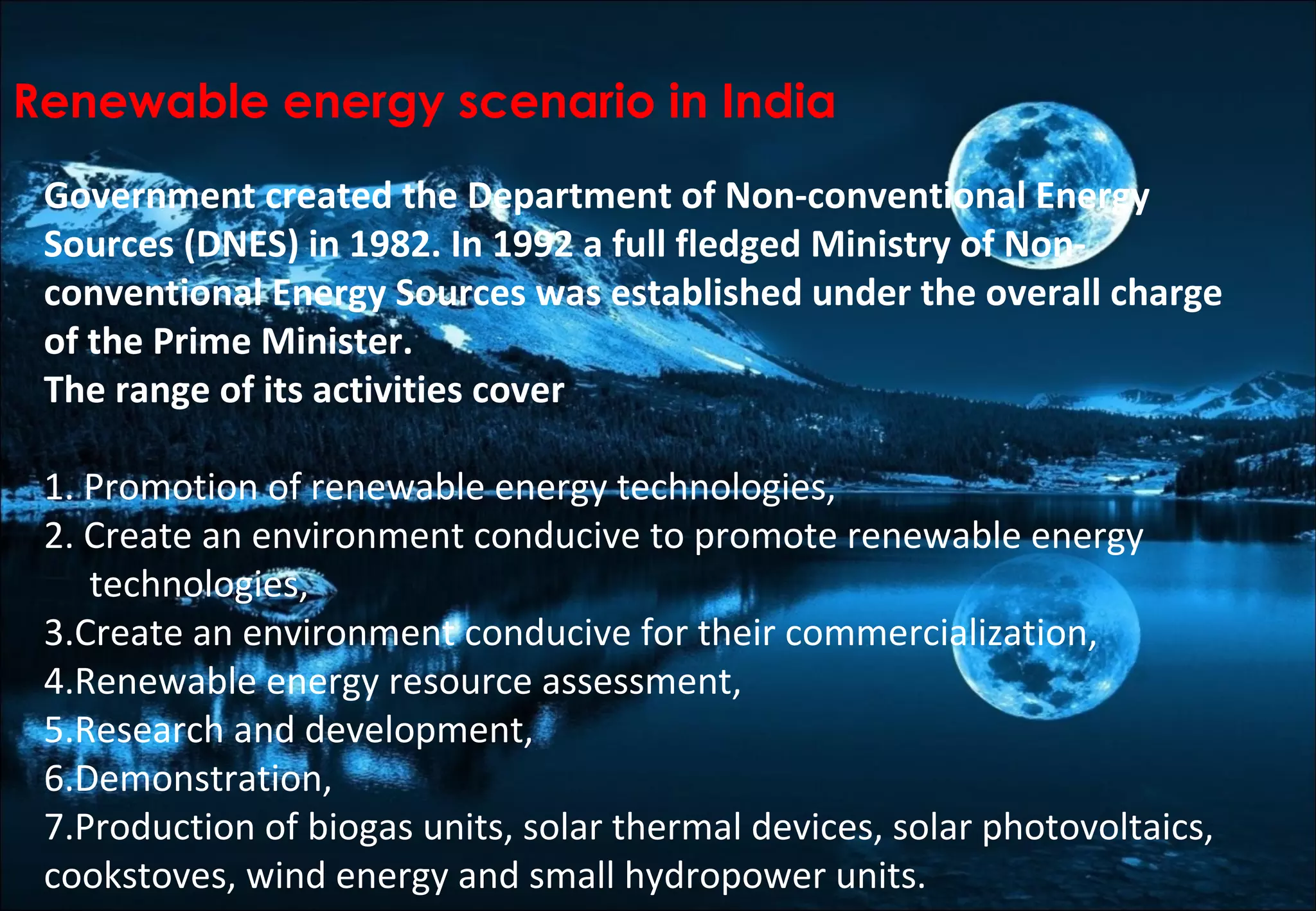 Renewable and non renewable sources of energy | PPT