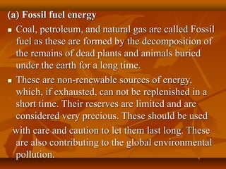 Renewable and non renewable energy.ppt