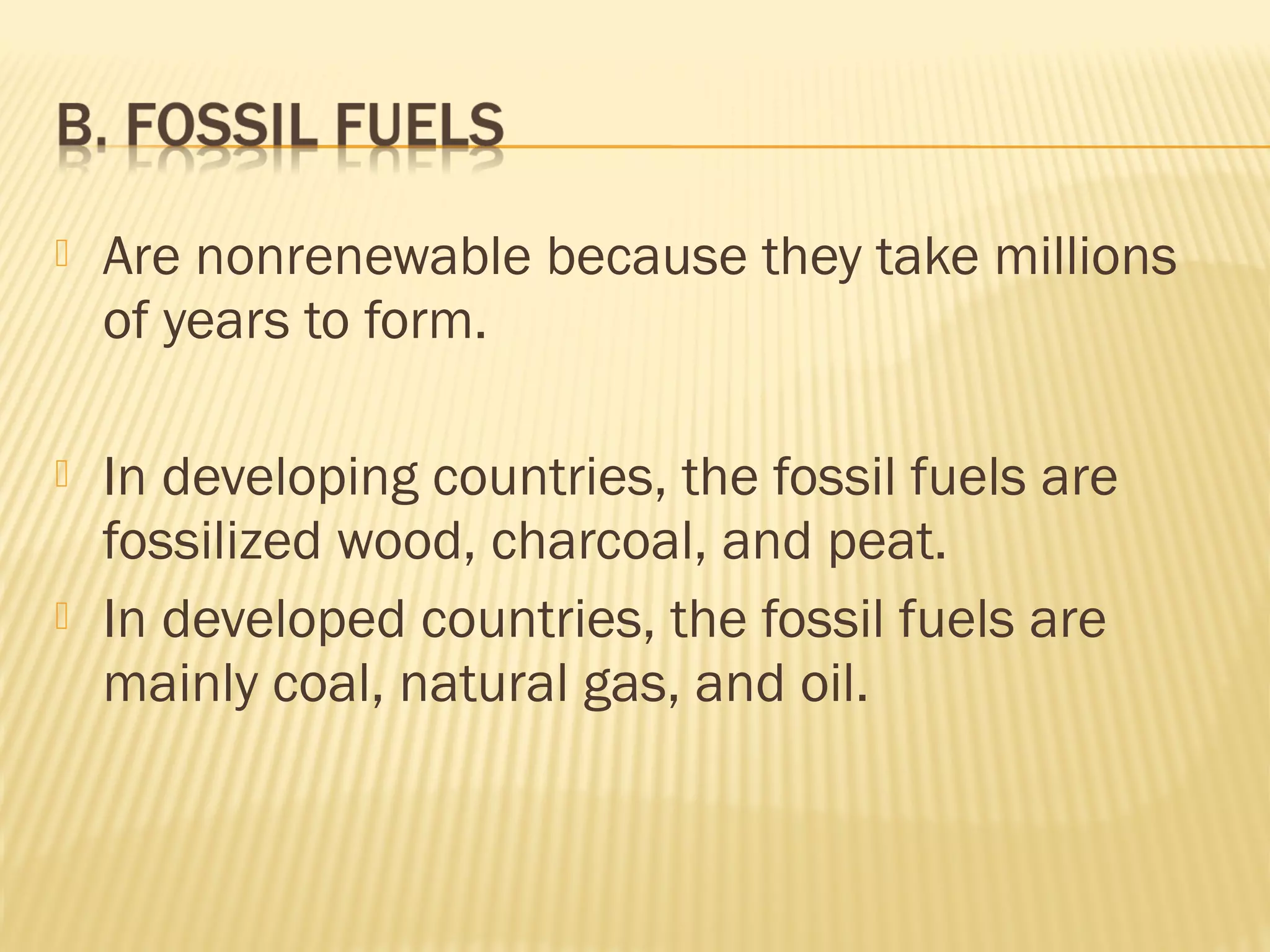 Renewable and nonrenewable resources | PPT