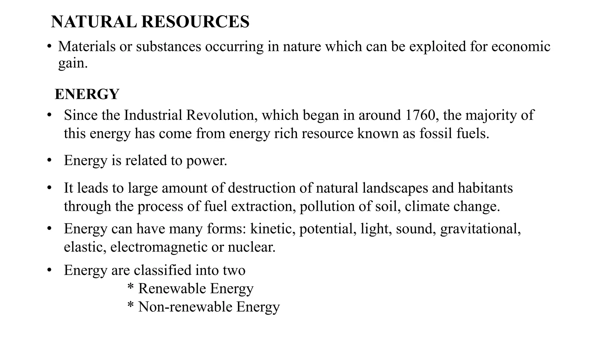 RENEWABLE AND NON RENEWABLE RESOURCES | PPTX