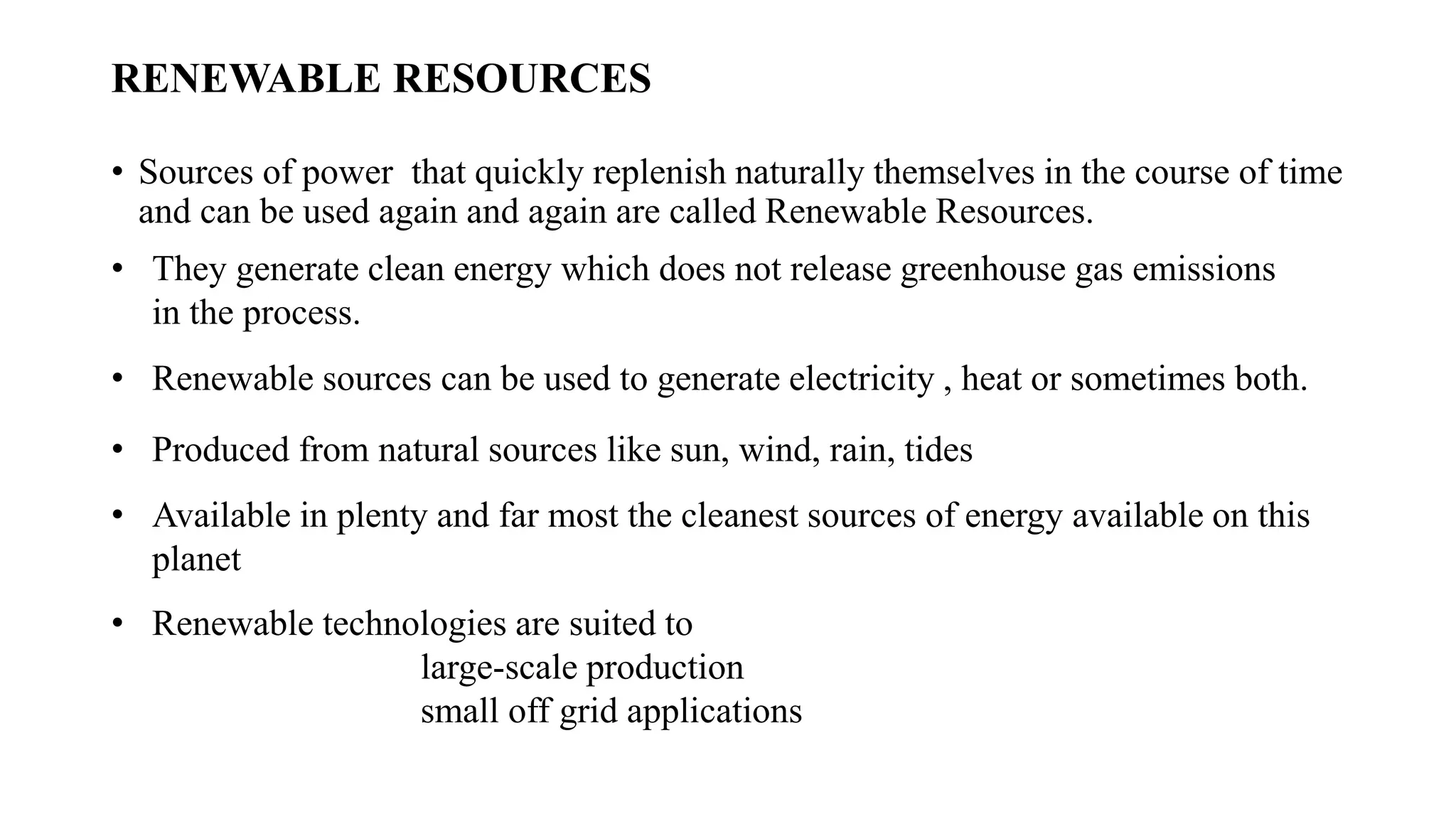 RENEWABLE AND NON RENEWABLE RESOURCES | PPTX