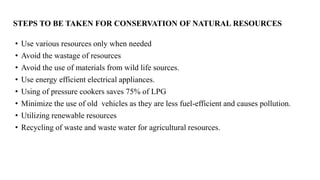 RENEWABLE AND NON RENEWABLE RESOURCES | PPTX