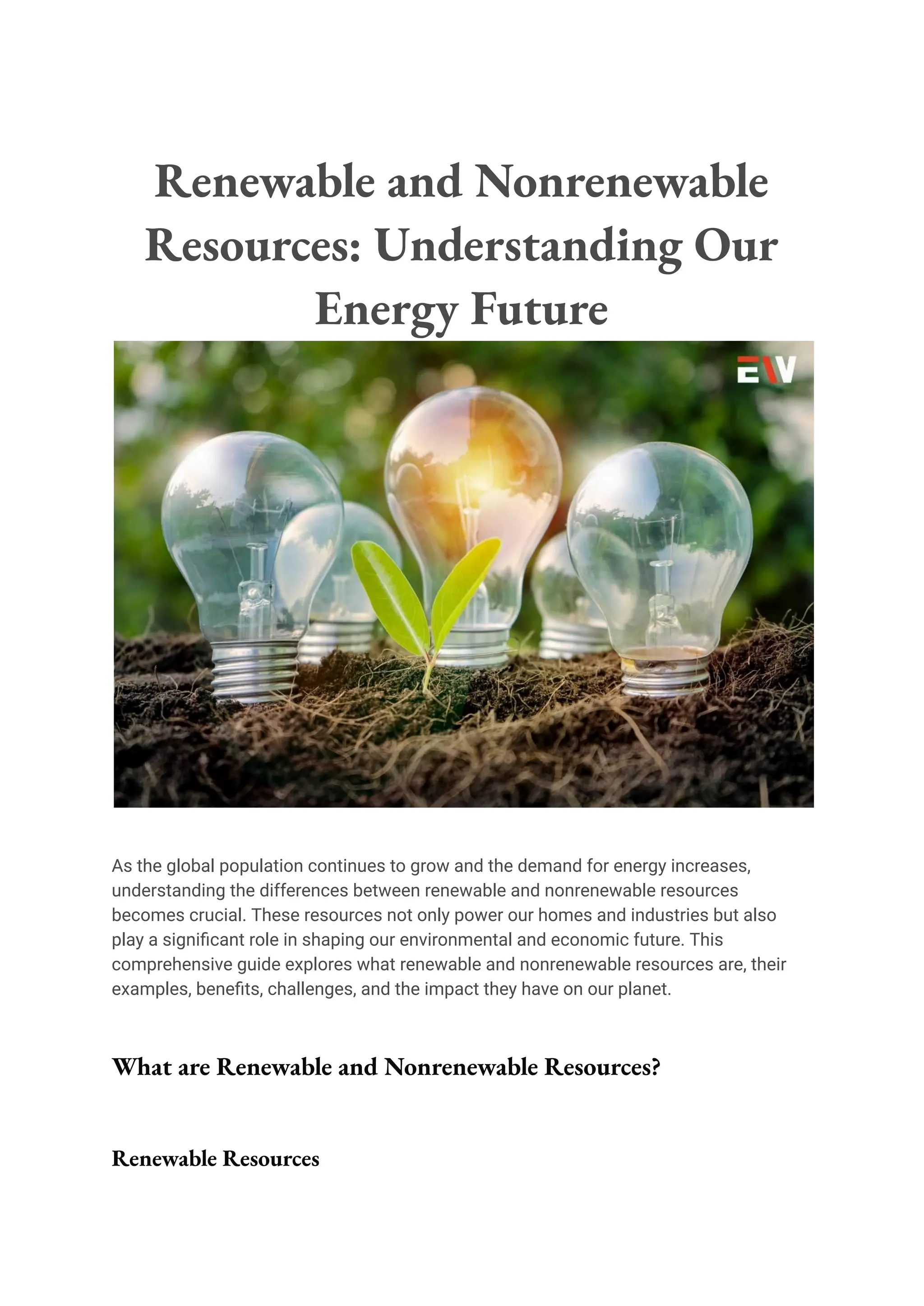 Renewable and Nonrenewable Resources_ Understanding Our Energy Future ...