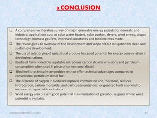 Renewable and sustainable energy reviews | PPT