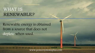 Renewable energy | PPTX