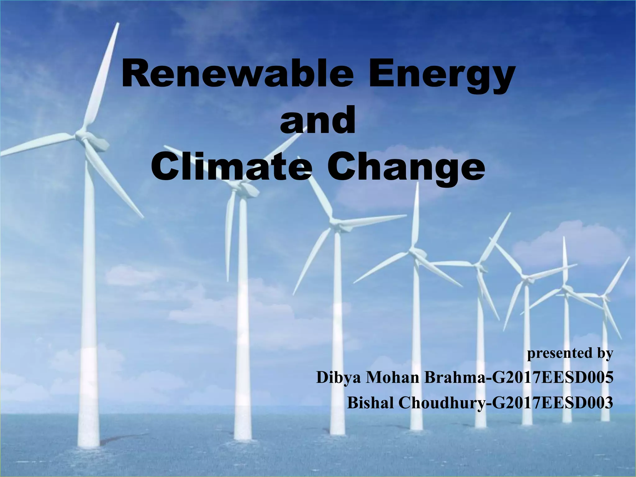 Renewable Energy and Climate Change | PPTX