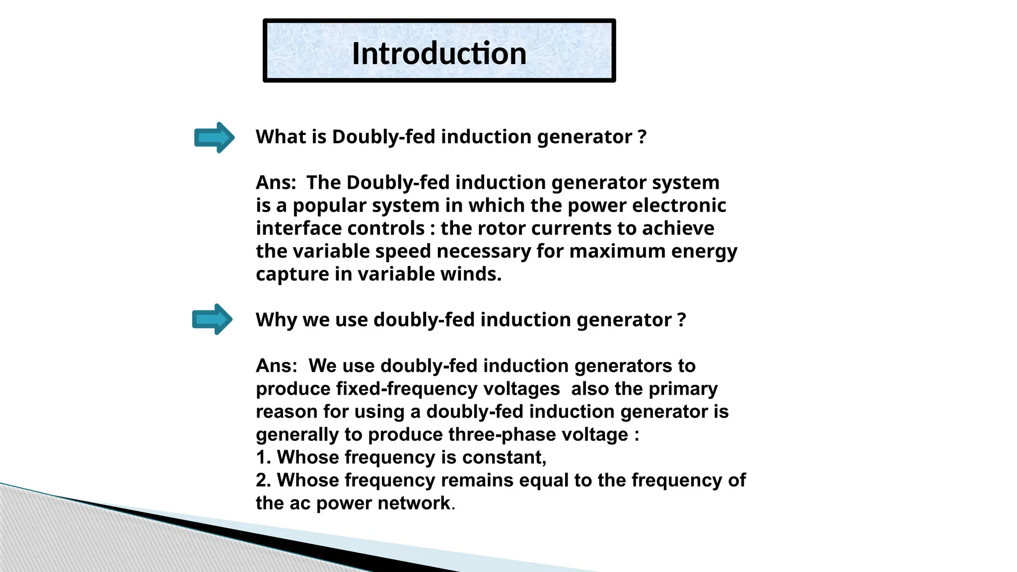 Doube fed induction generator whole .pptx