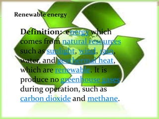 Renewable energy | PPT