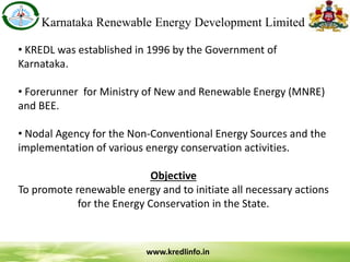 Karnataka Renewable Energy Development Limited | PDF