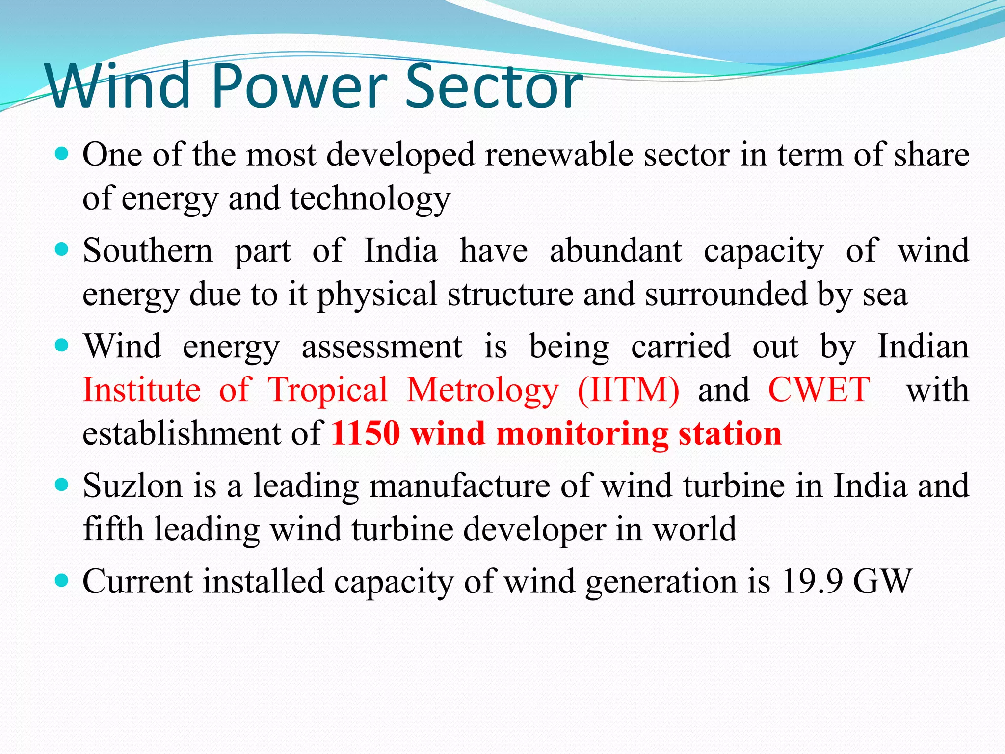 Renewable energy in India: Present Status and Policy | PPTX