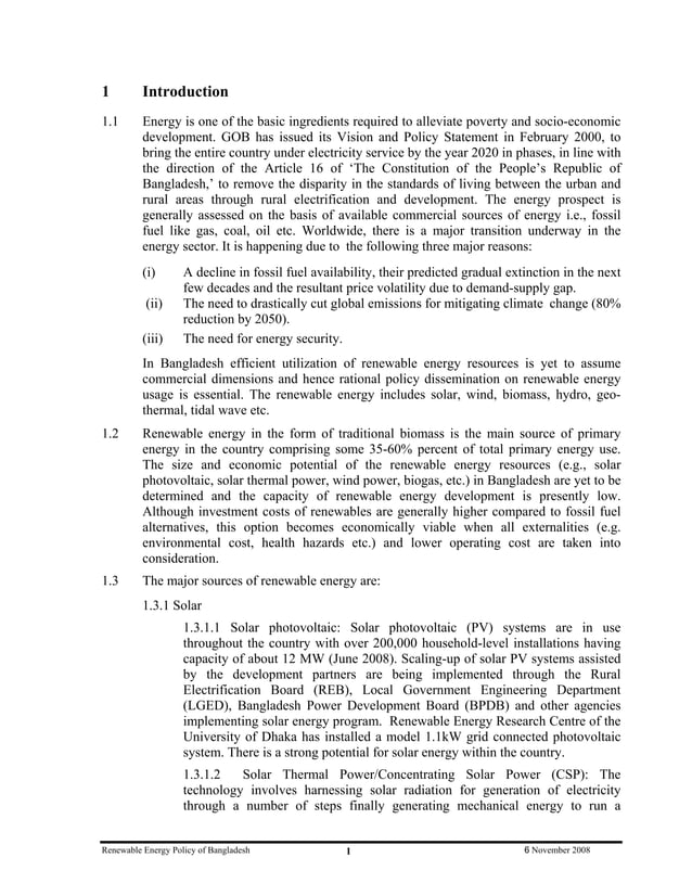 Renewable energy policy | PDF