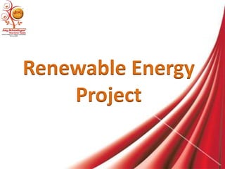 Renewable energy project | PPTX